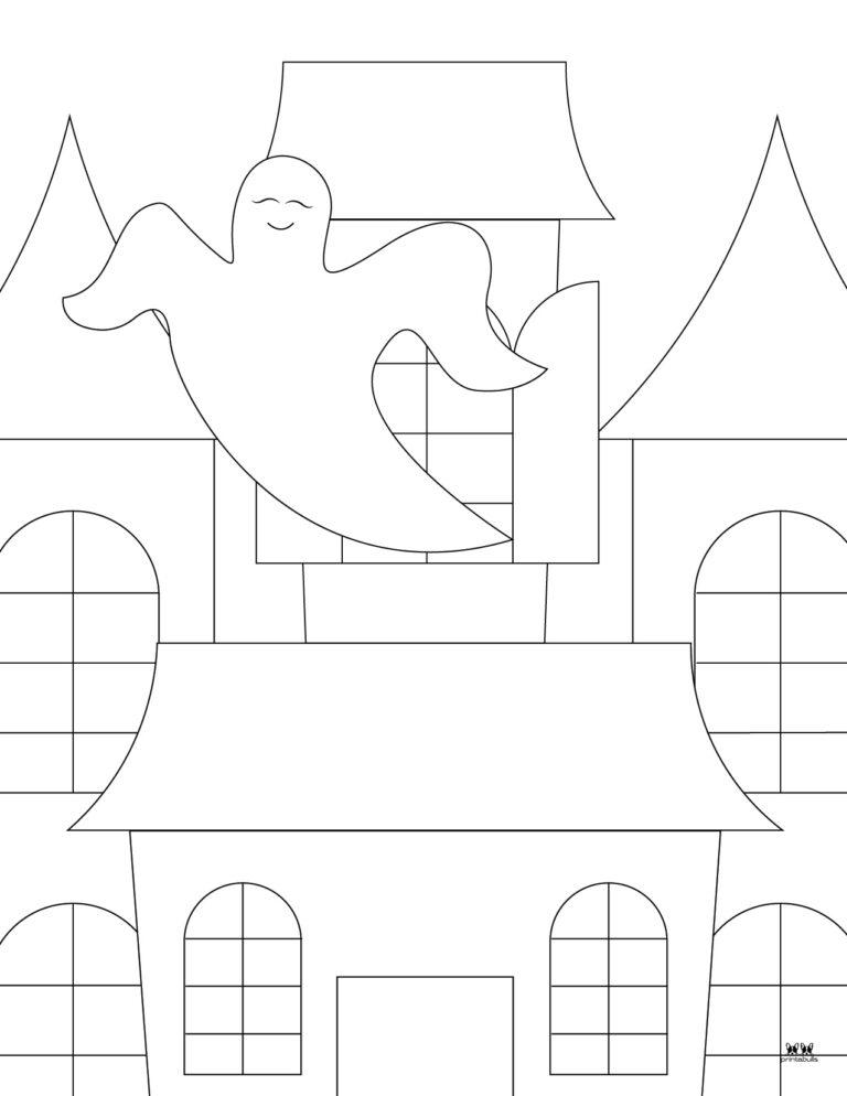 Haunted House Coloring Pages - 25 FREE Pages | Printabulls