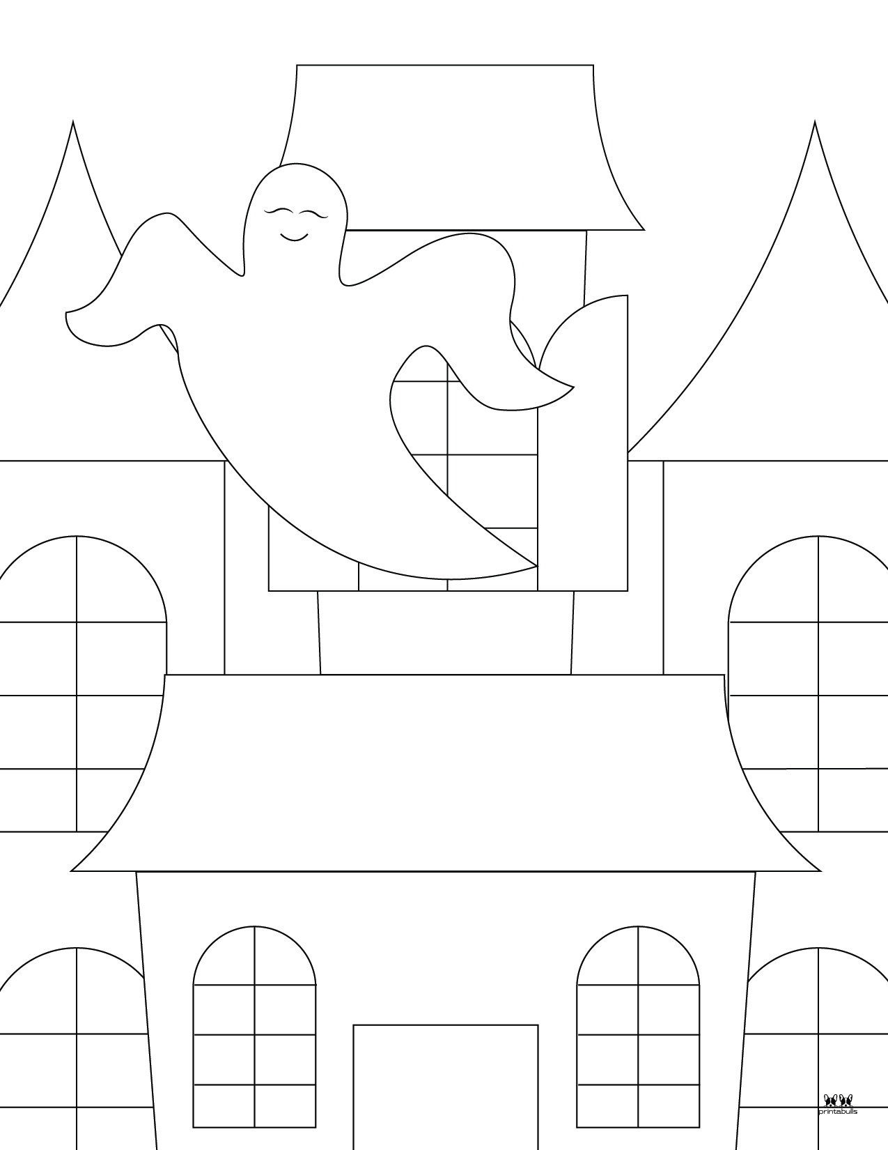 Haunted House Coloring Pages - 25 FREE Pages | Printabulls