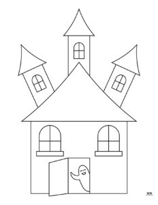 Haunted House Coloring Pages - 25 FREE Pages | Printabulls