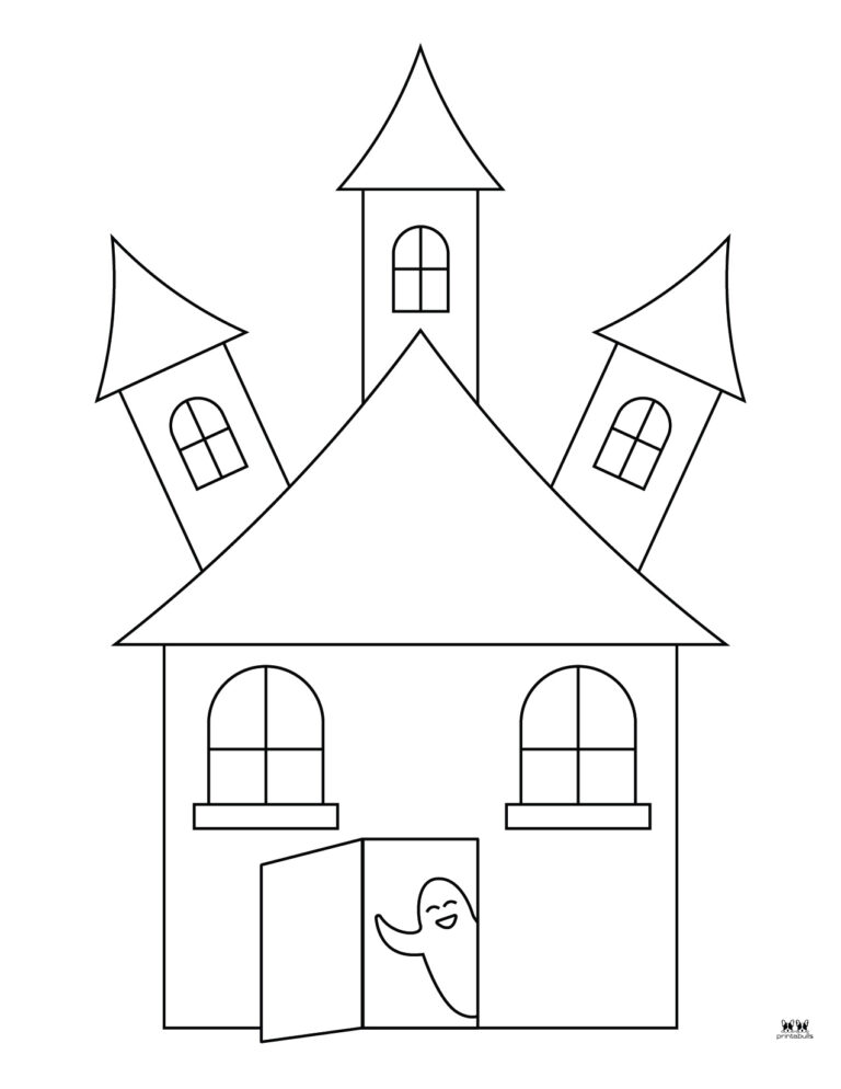 Haunted House Coloring Pages - 25 FREE Pages | Printabulls