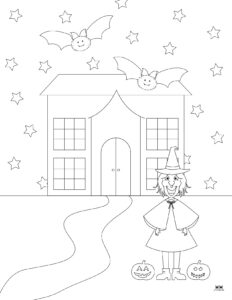 Haunted House Coloring Pages - 25 FREE Pages | Printabulls