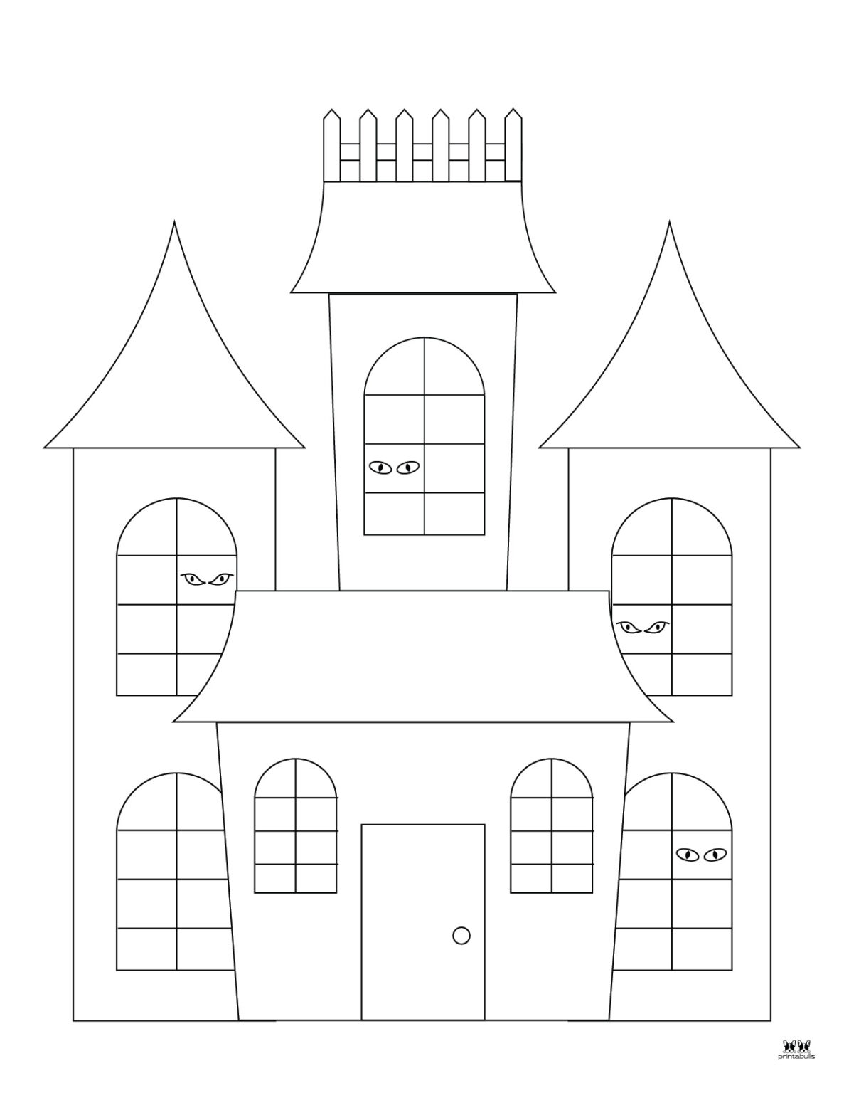 Haunted House Coloring Pages - 25 FREE Pages | Printabulls