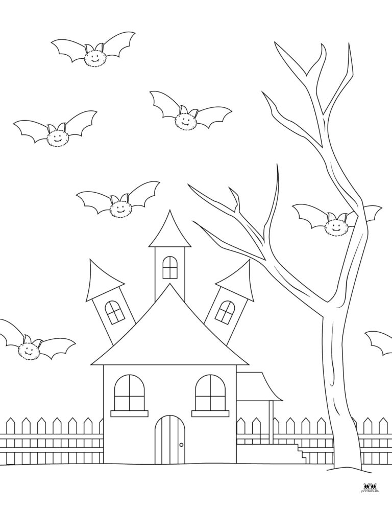 Haunted House Coloring Pages - 25 FREE Pages | Printabulls