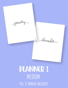 Monthly Planner Pages - FREE 2026 Planner Pages | Printabulls