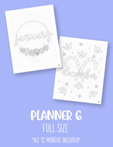 Monthly Planner Pages - FREE 2026 Planner Pages | Printabulls
