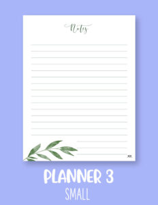 Notes Planner Pages - FREE 2026 Planner Pages | Printabulls