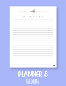 Notes Planner Pages - FREE 2026 Planner Pages | Printabulls