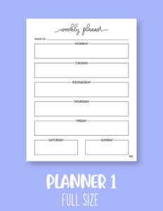 Weekly Planner Pages - FREE 2026 Planner Pages | Printabulls