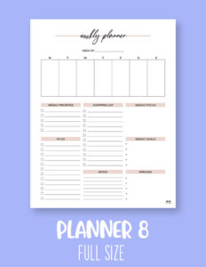 Weekly Planner Pages - FREE 2026 Planner Pages | Printabulls