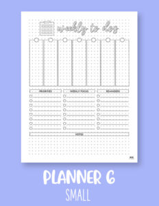 To Do List Planner Pages - FREE 2026 Planner Pages | Printabulls