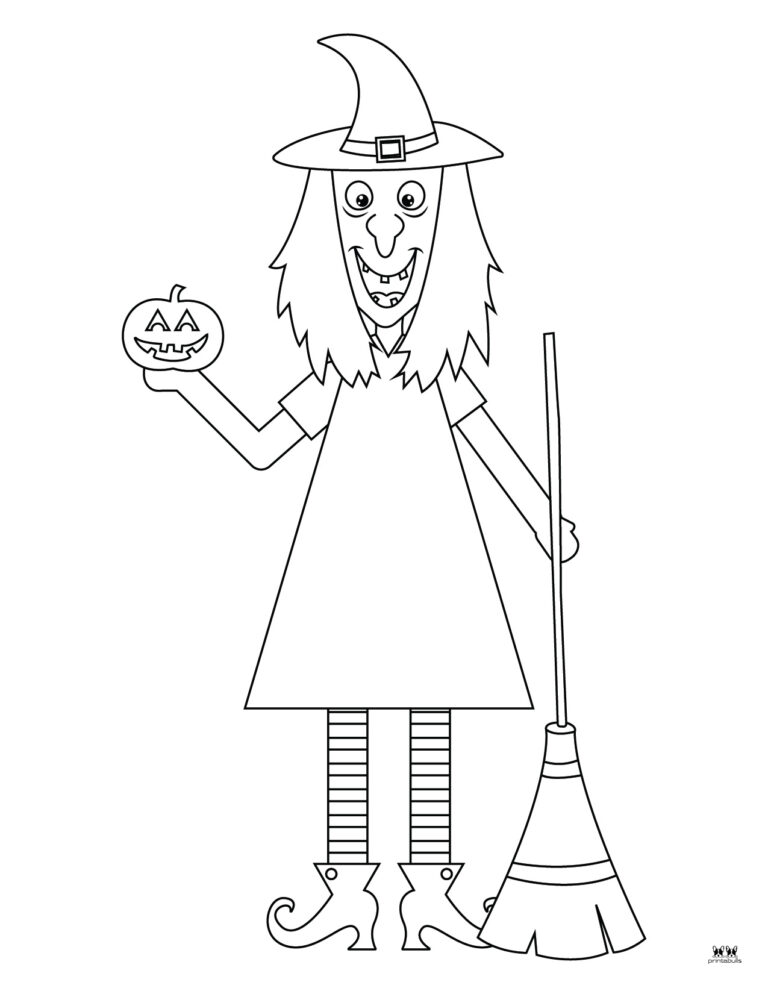 Witch Coloring Pages - 25 FREE Printable Pages | Printabulls