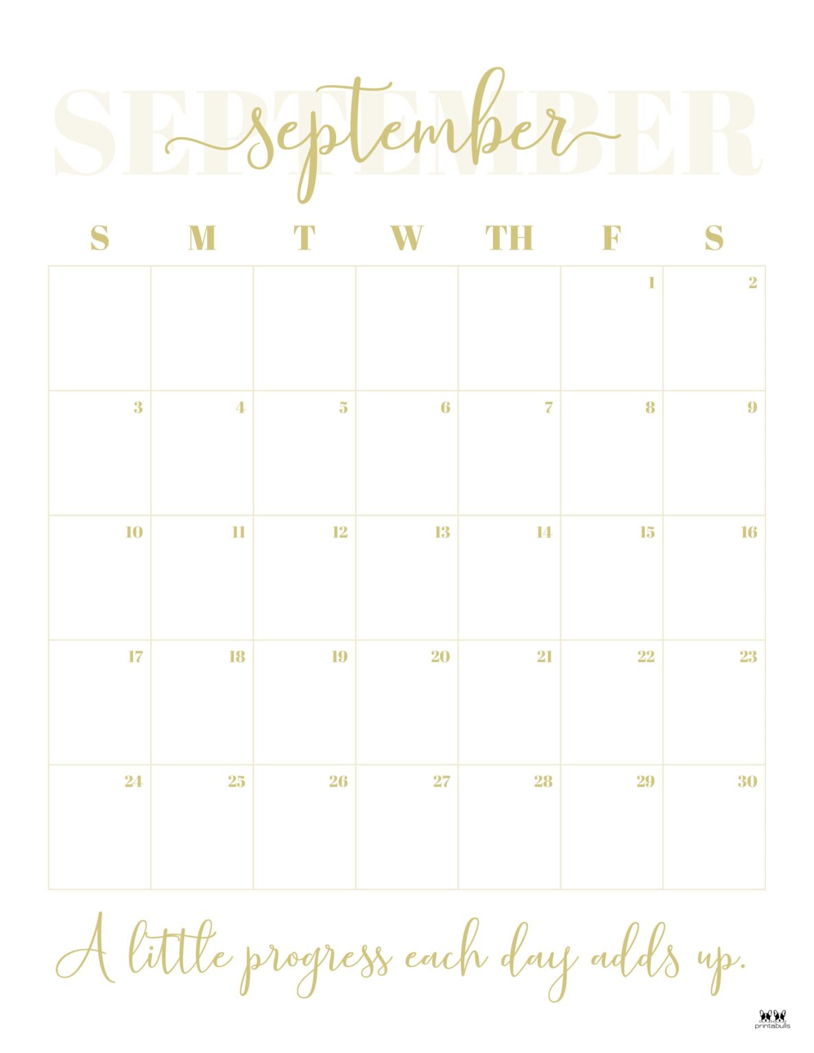 September 2023 Calendars - 50 FREE Printables | Printabulls