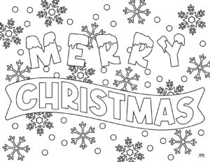 Merry Christmas Coloring Pages - FREE Printables - PrintaBulk