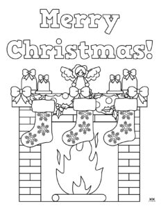 Merry Christmas Coloring Pages - FREE Printables - PrintaBulk