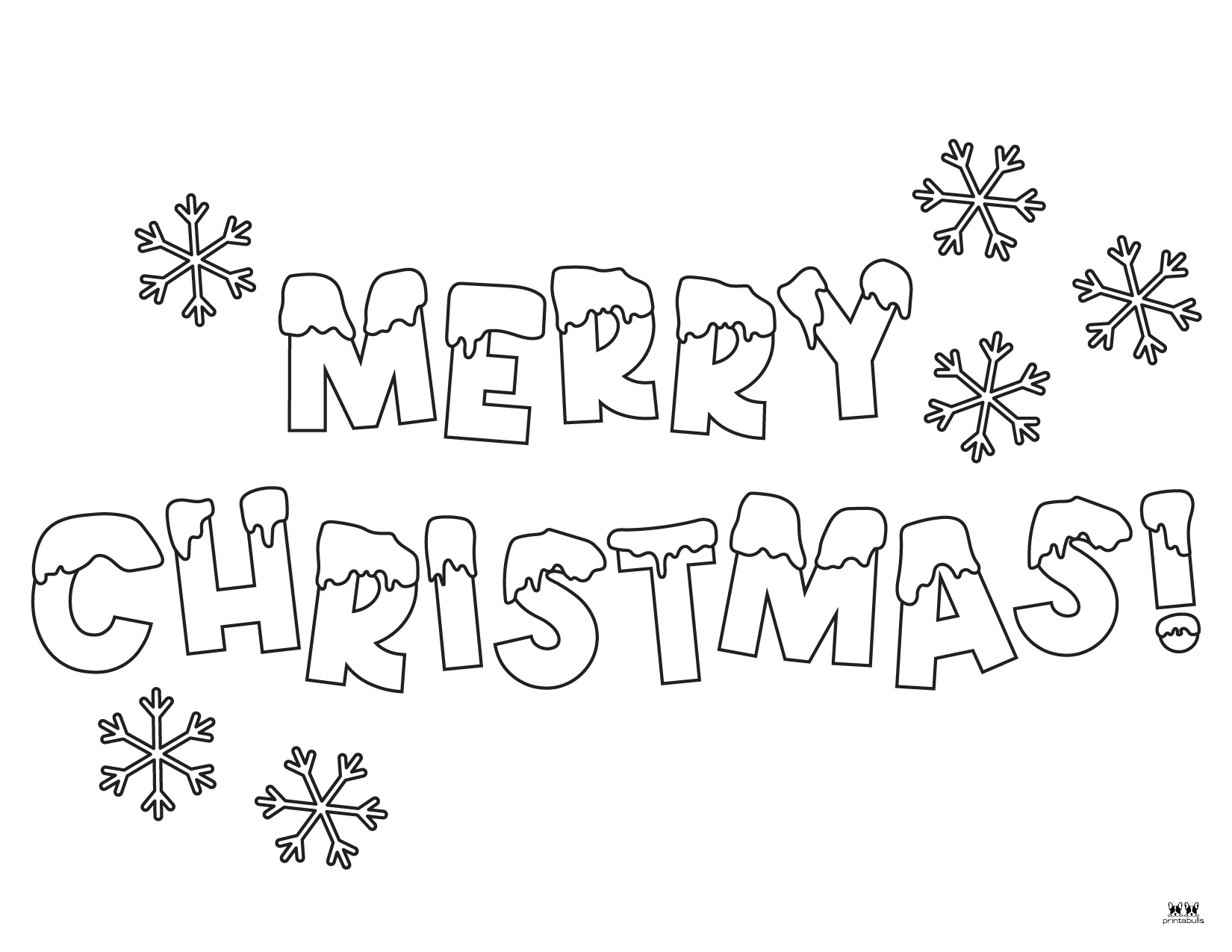 Merry Christmas Coloring Pages - FREE Printables - PrintaBulk