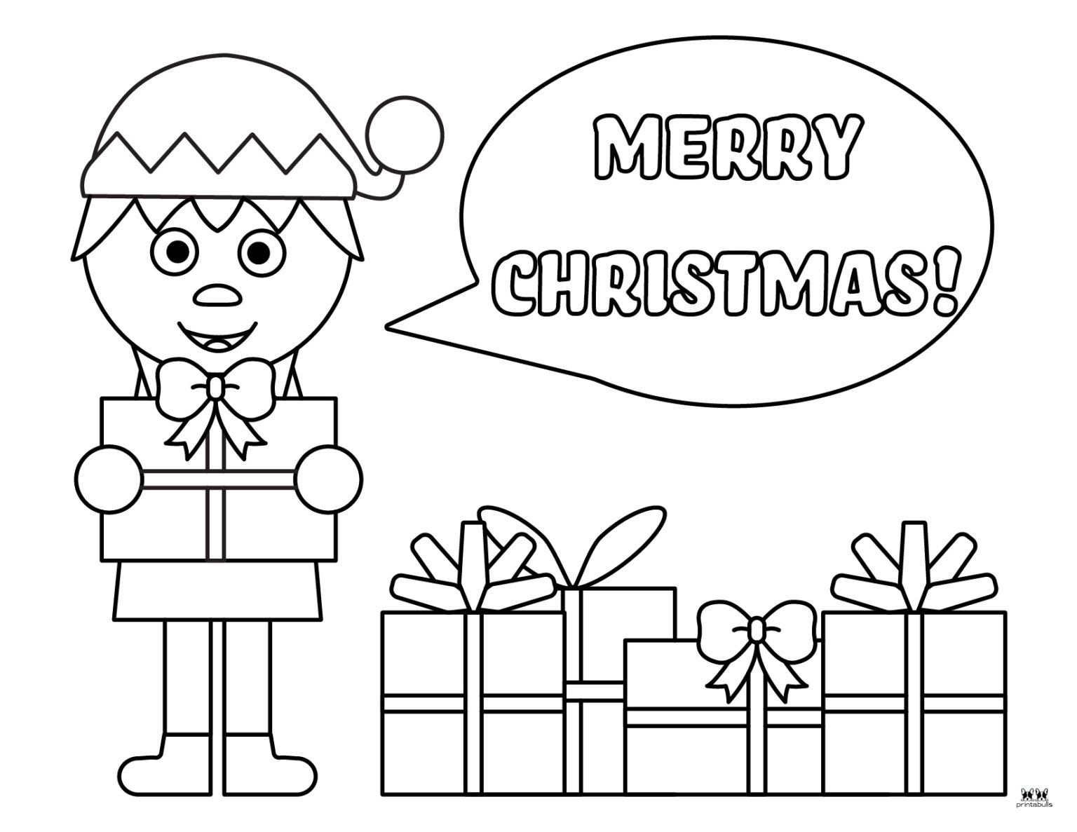 Merry Christmas Coloring Pages - FREE Printables | Printabulls