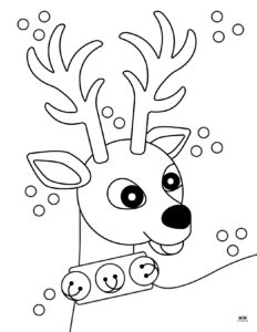 Reindeer Coloring Pages - 30 FREE Printable Pages | Printabulls