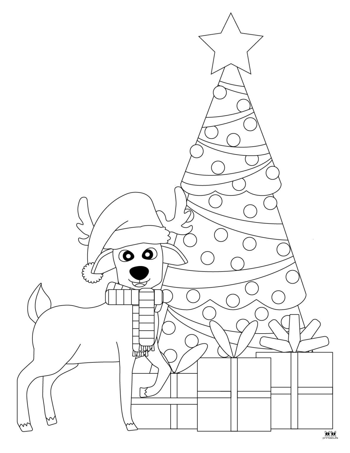Reindeer Coloring Pages - 30 FREE Printable Pages | Printabulls