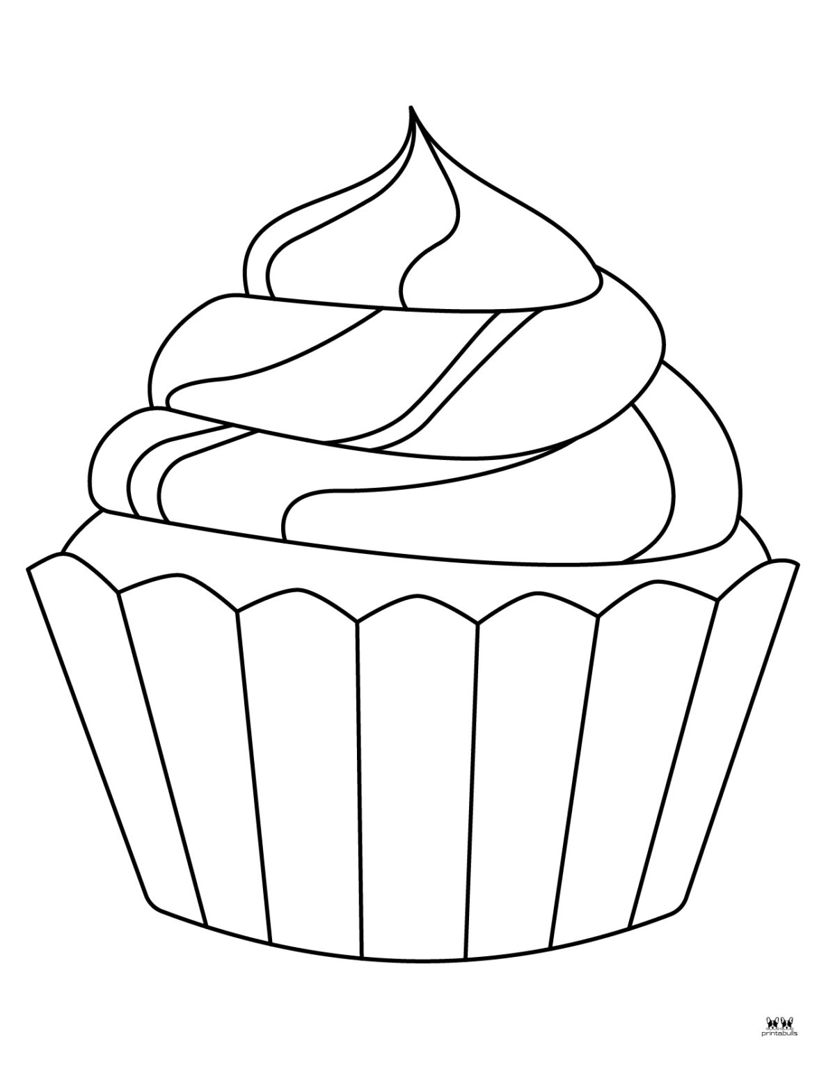 Free Coloring Page Of Cupcake Free Coloring Page Of Cupcake