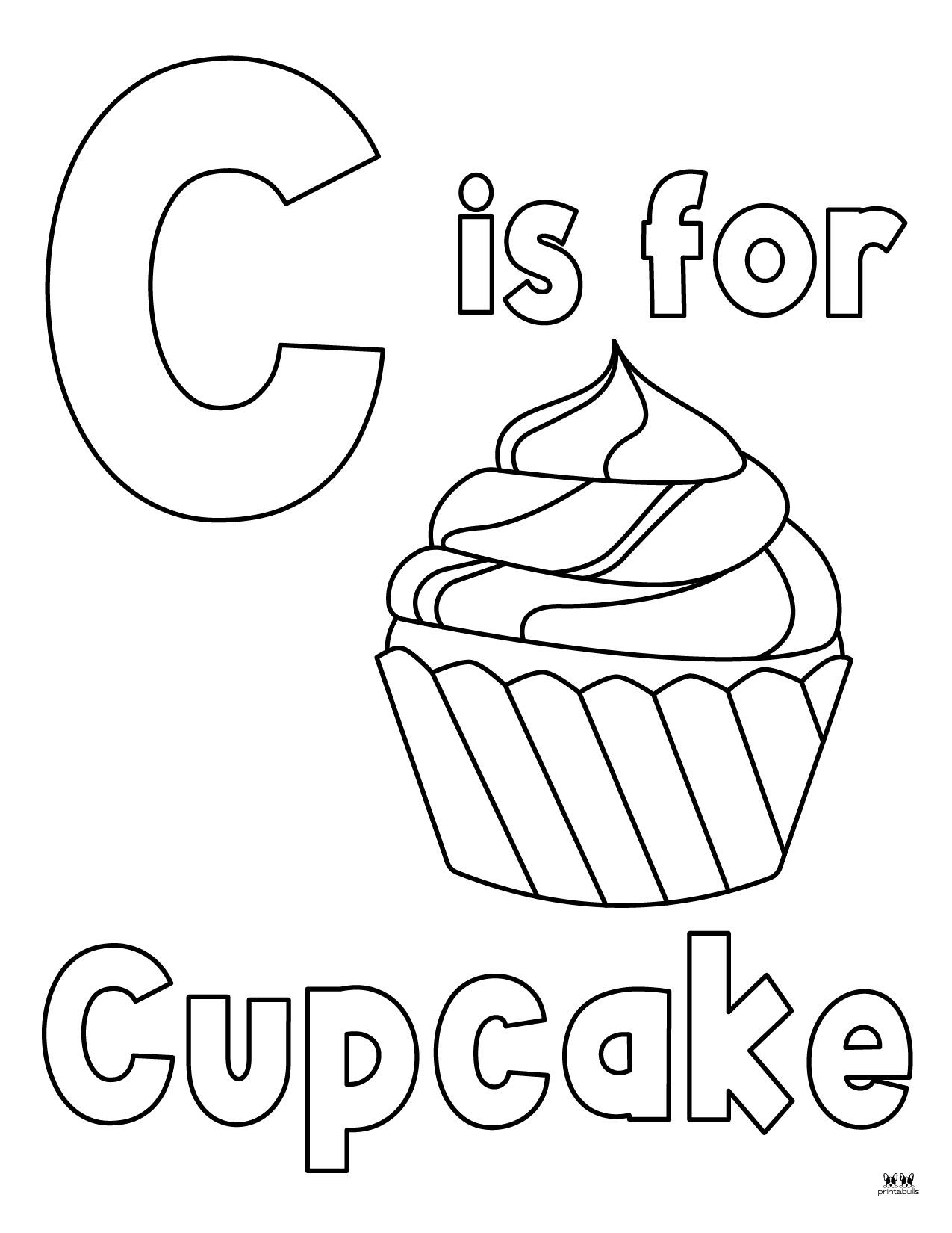 Cupcake Coloring Pages - 25 FREE Printables | Printabulls