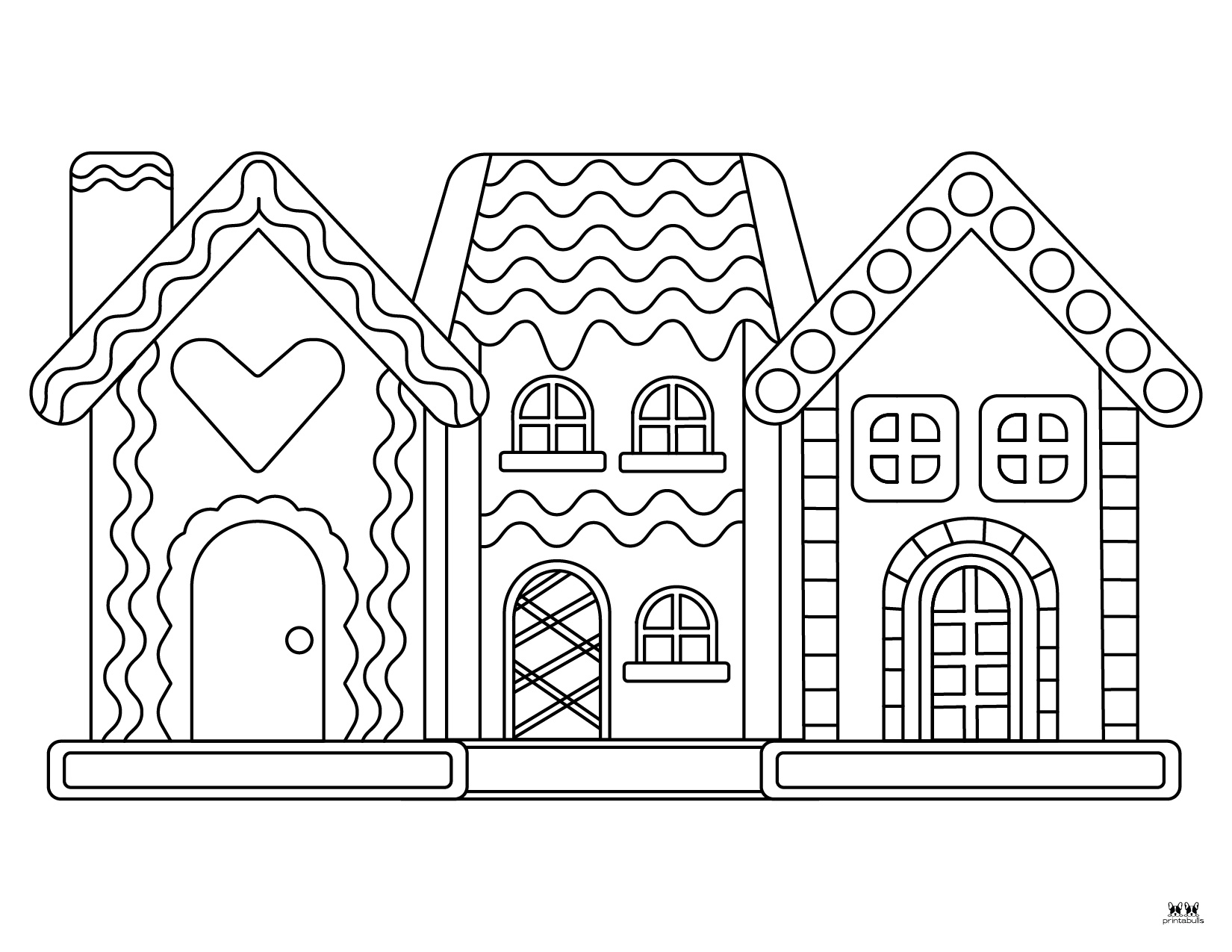 Gingerbread House Coloring Pages - 25 FREE Pages | Printabulls