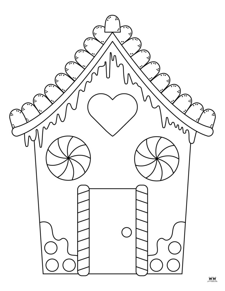 Gingerbread House Coloring Pages - 25 FREE Pages | Printabulls