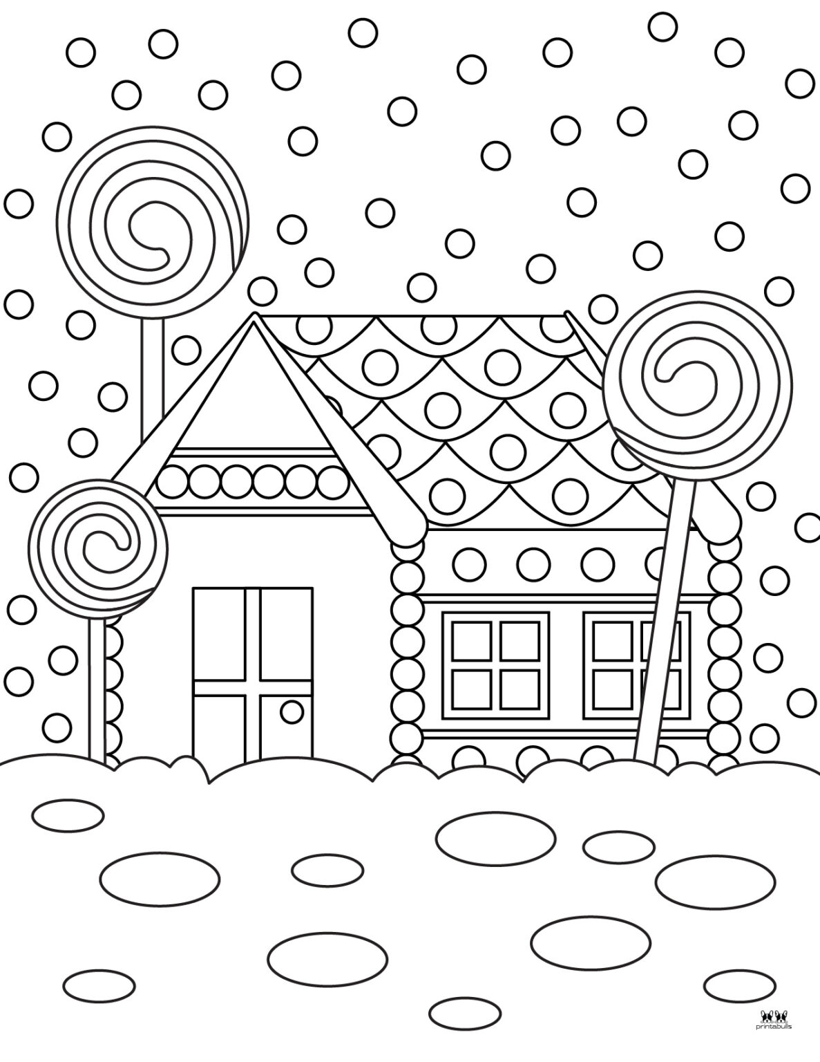 Gingerbread House Coloring Pages - 25 FREE Pages | Printabulls