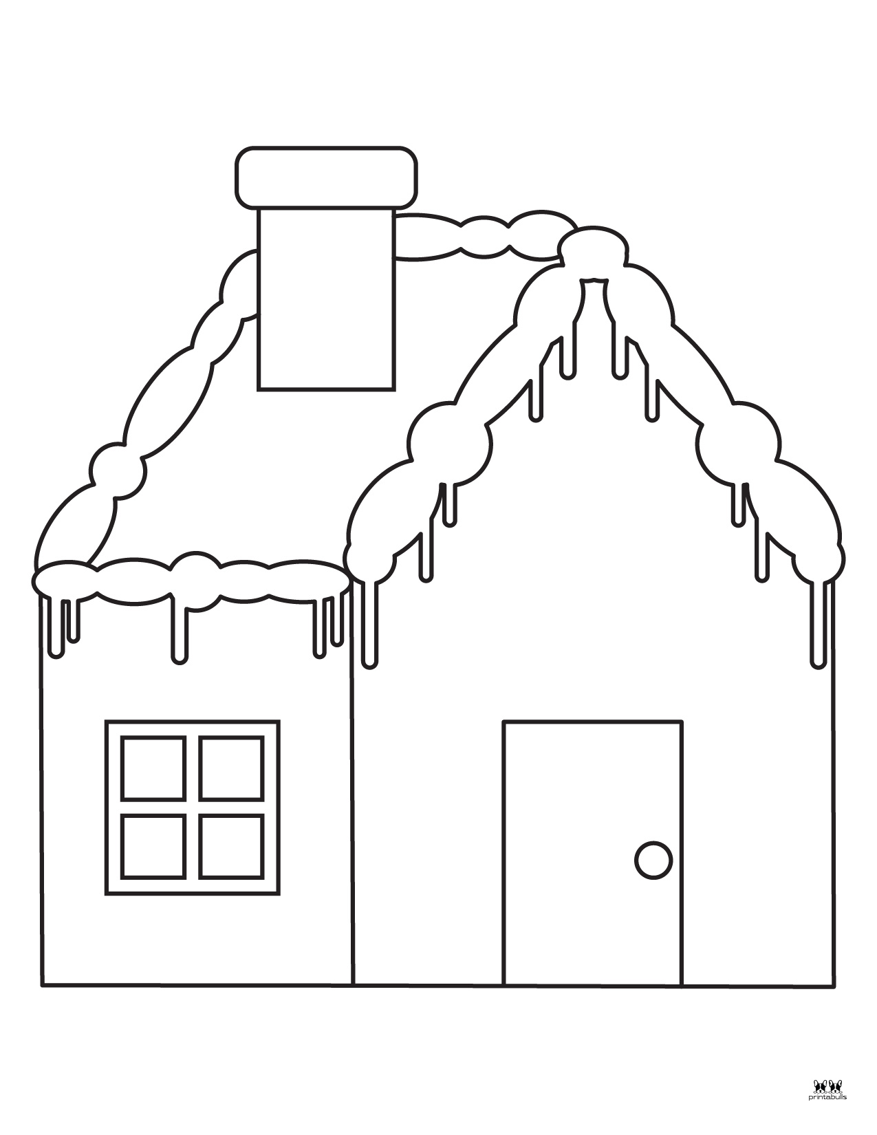Gingerbread House Coloring Pages - 25 FREE Pages | Printabulls