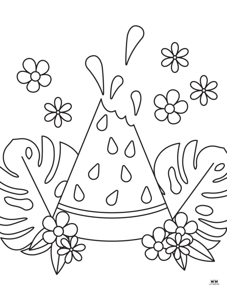 Watermelon Coloring Pages - 27 FREE Printables | Printabulls