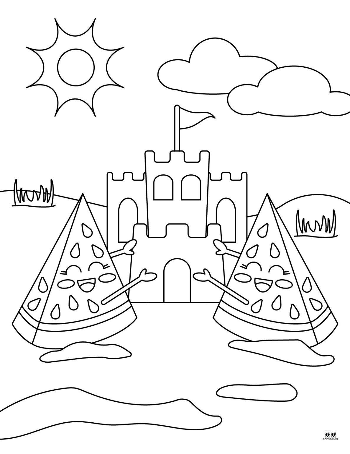 Watermelon Coloring Pages - 27 FREE Printables | Printabulls