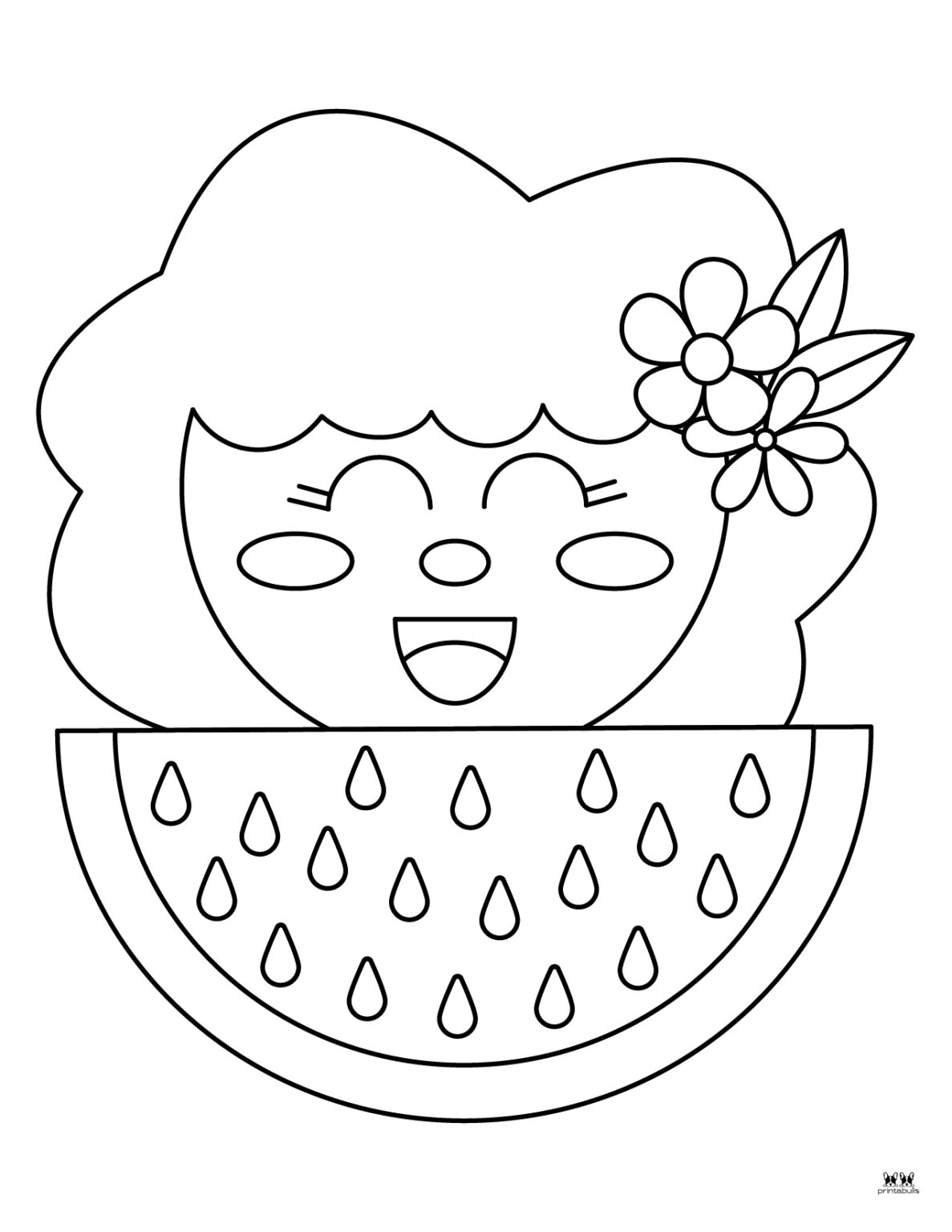 Watermelon Coloring Pages - 27 FREE Printables | Printabulls