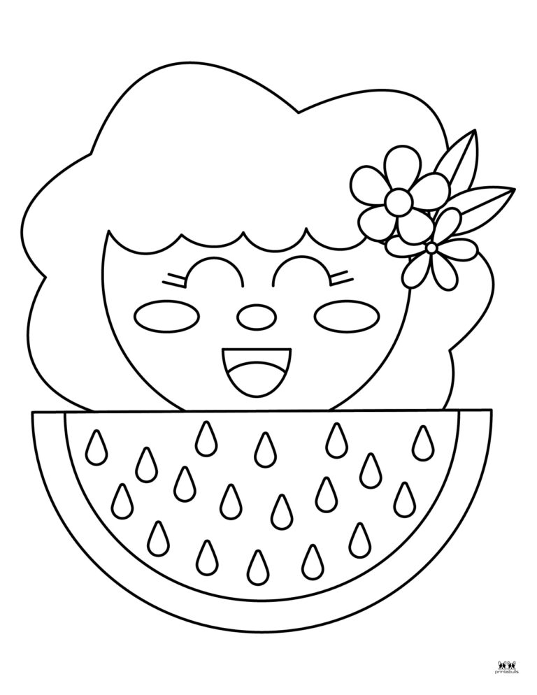Watermelon Coloring Pages - 27 FREE Printables | Printabulls