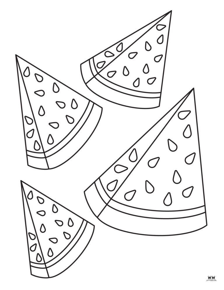 Watermelon Coloring Pages - 27 FREE Printables | Printabulls