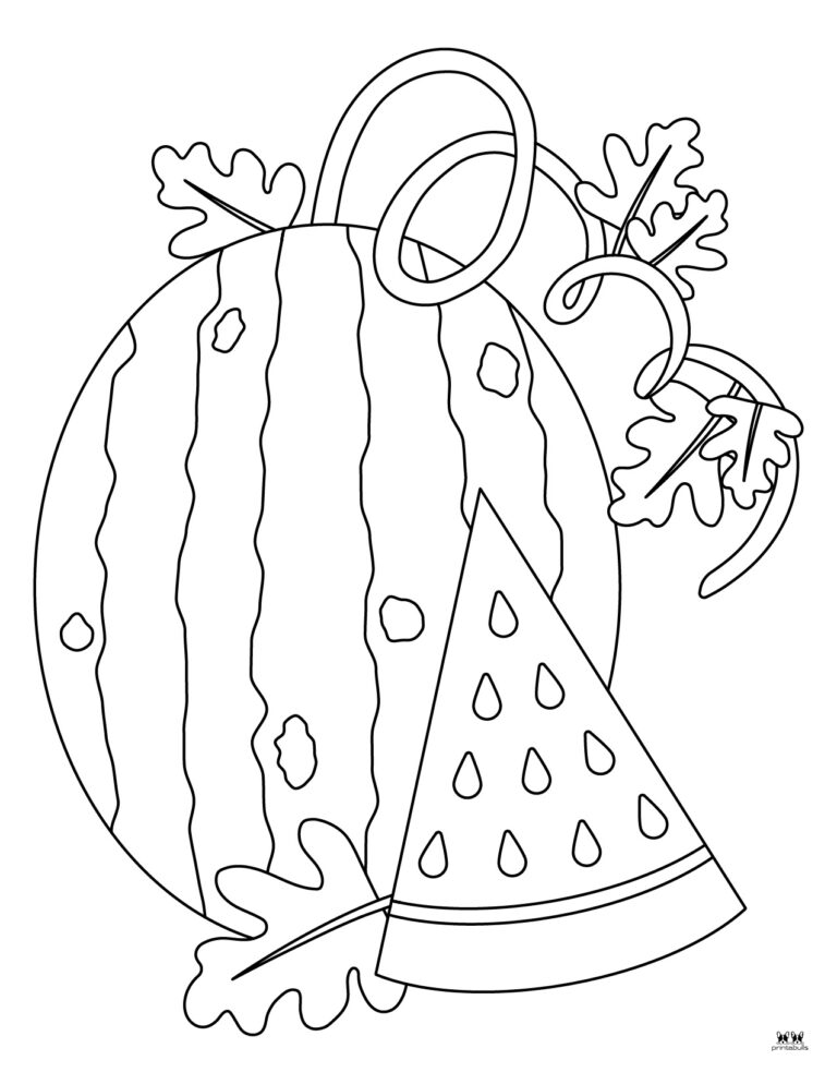 Watermelon Coloring Pages - 27 FREE Printables | Printabulls