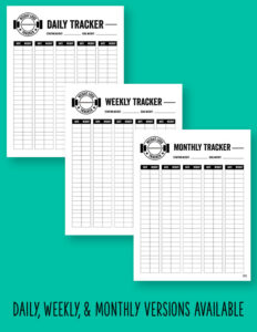 Weight Loss Trackers - 29 FREE Printables | Printabulls