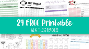 Weight Loss Trackers - 29 FREE Printables | Printabulls