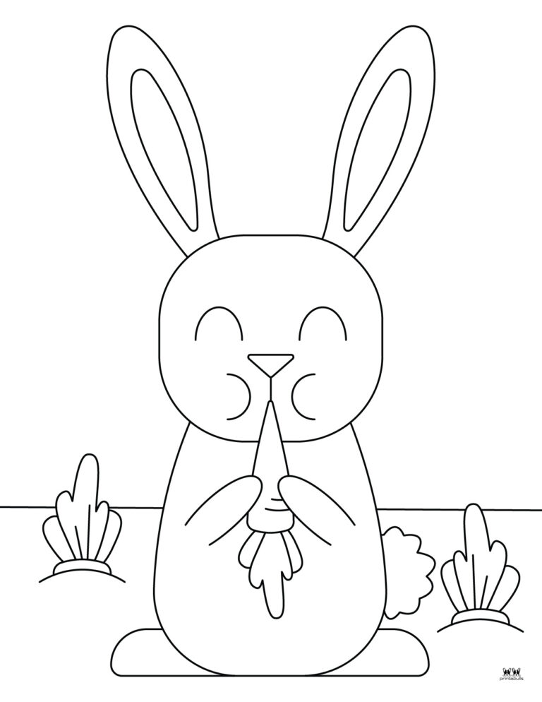 Bunny Coloring Pages - 28 FREE Pages | Printabulls