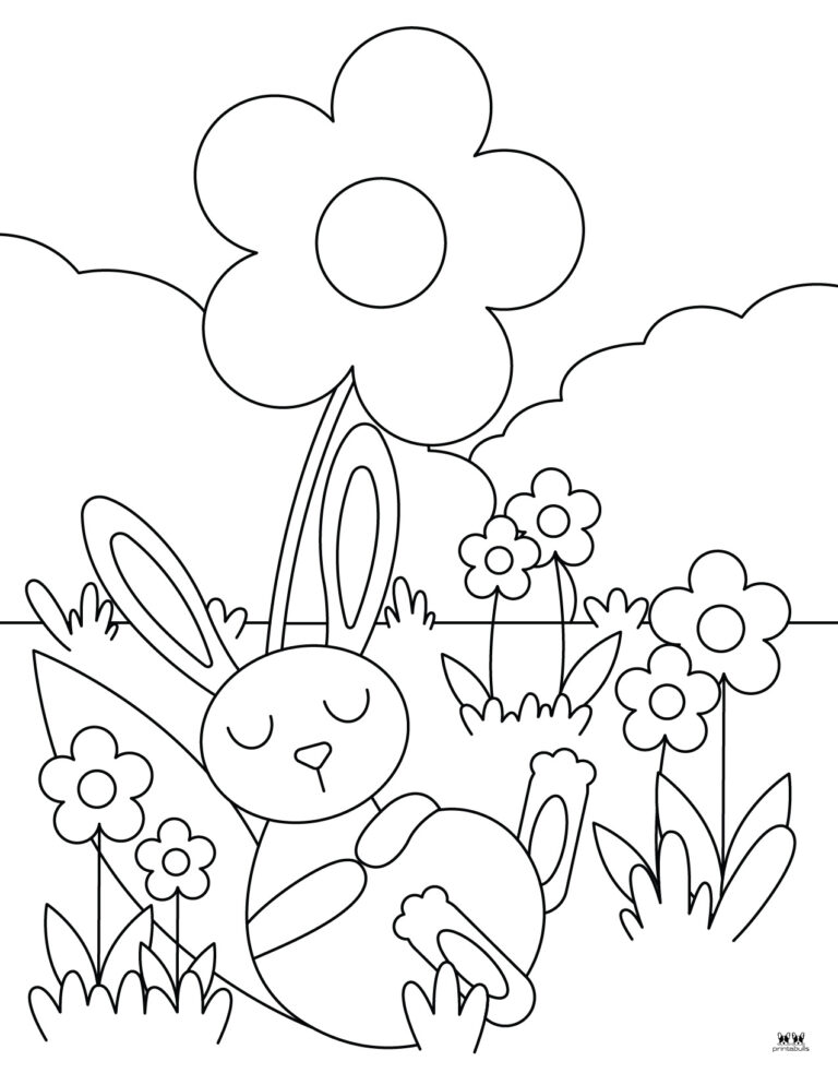 Bunny Coloring Pages - 28 FREE Pages | Printabulls