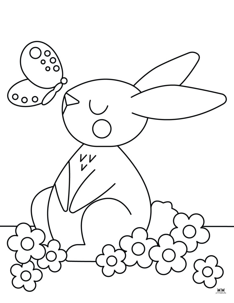 Bunny Coloring Pages - 28 FREE Pages | Printabulls