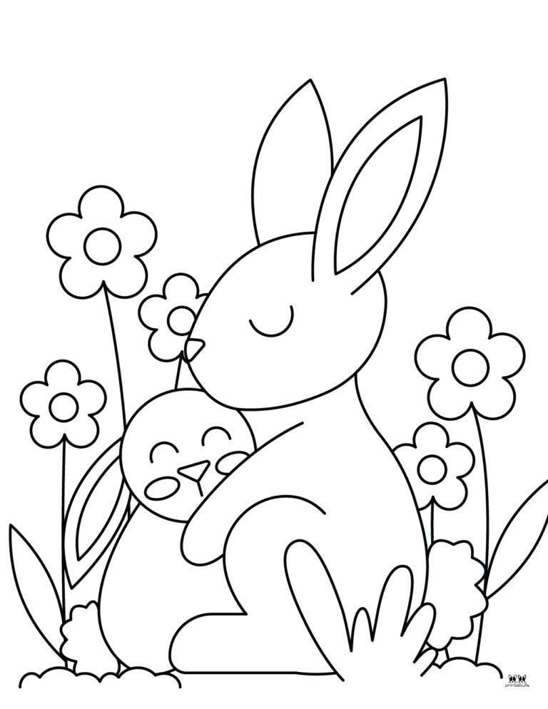Bunny Coloring Pages - 28 FREE Pages | Printabulls