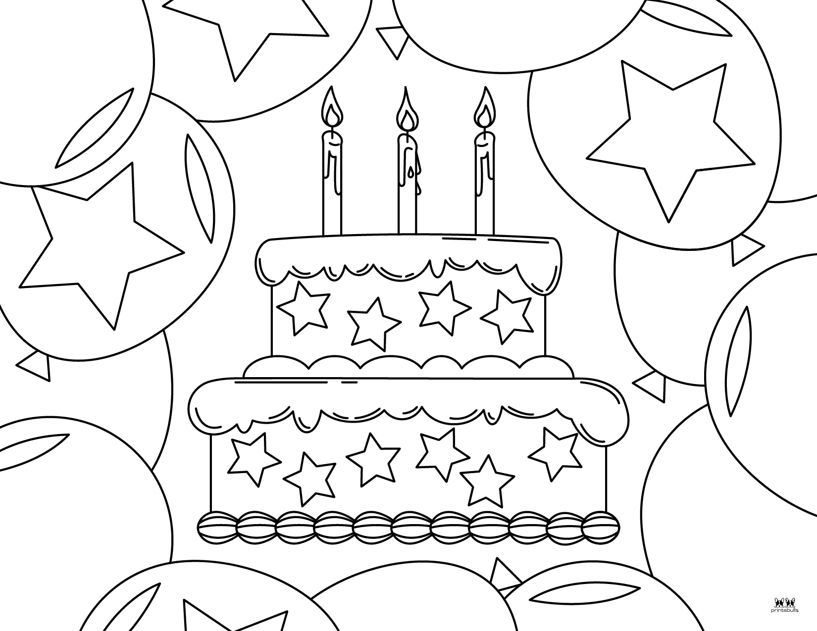 Cake Coloring Pages - 25 FREE Pages | Printabulls