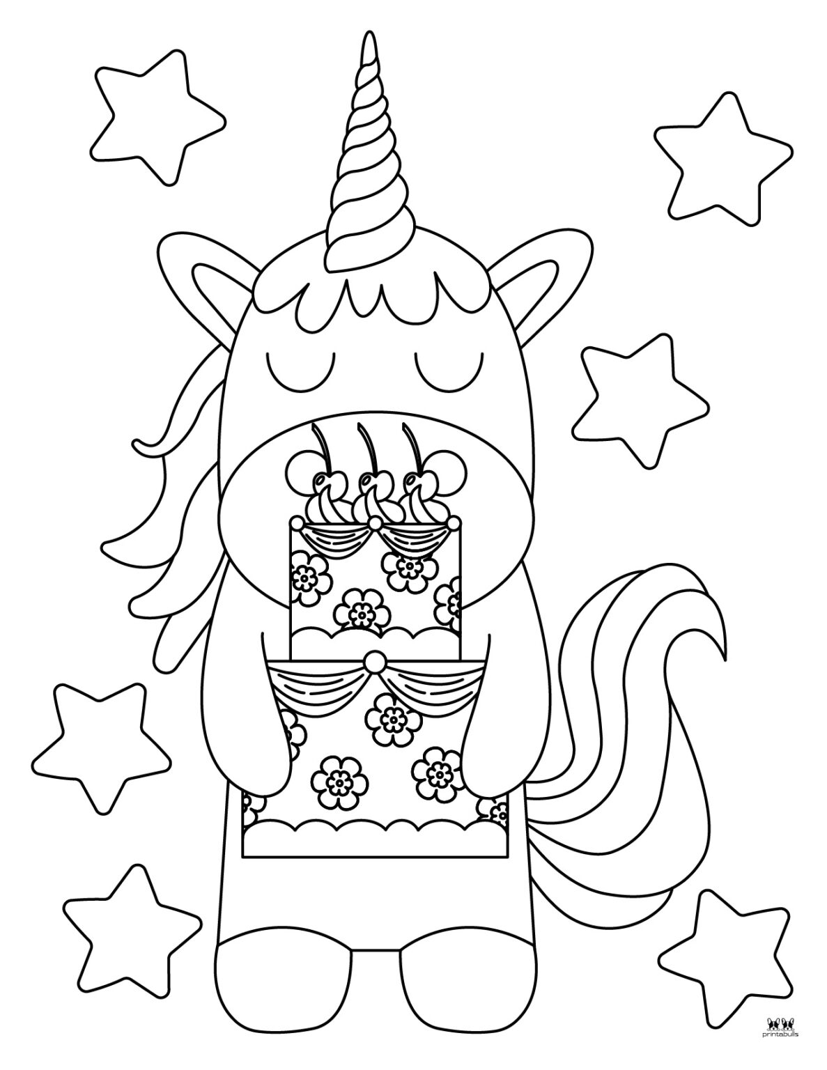 Cake Coloring Pages - 25 FREE Pages | Printabulls