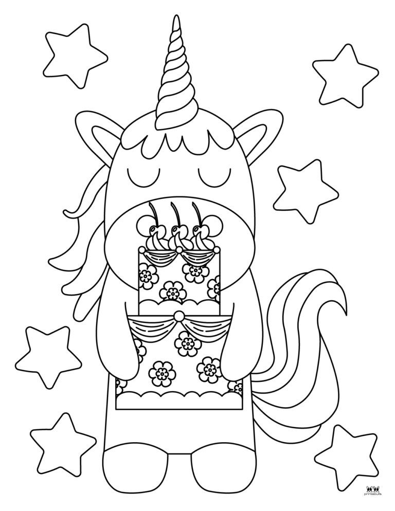 Cake Coloring Pages - 25 FREE Pages | Printabulls