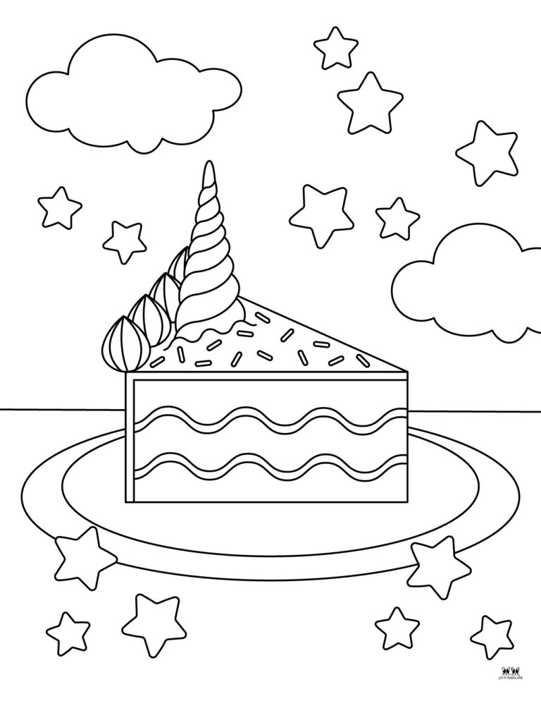 Cake Coloring Pages - 25 FREE Pages | Printabulls