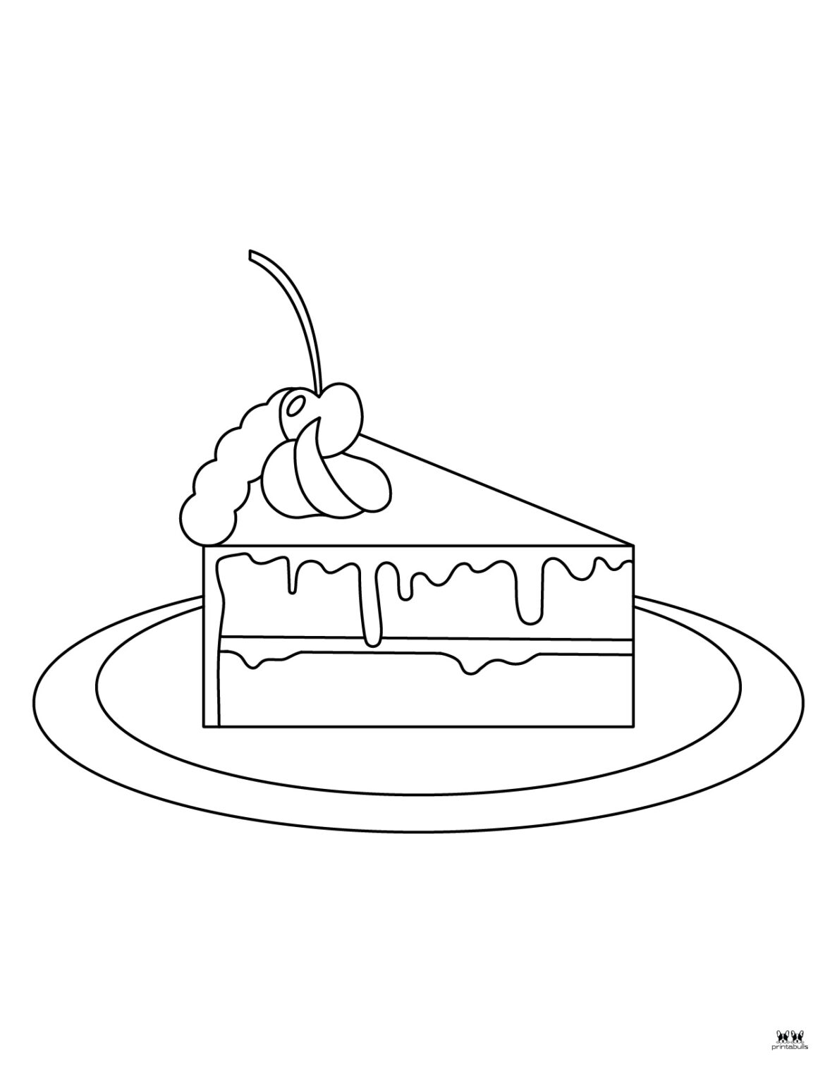 Cake Coloring Pages - 25 FREE Pages | Printabulls