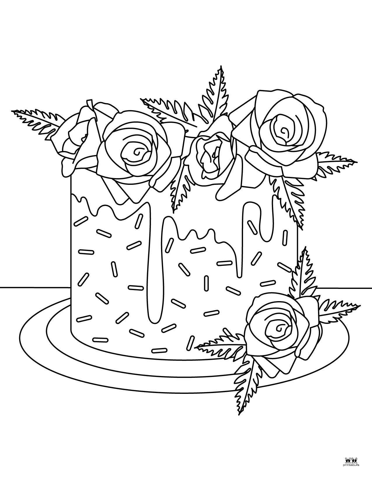 Cake Coloring Pages - 25 FREE Pages | Printabulls