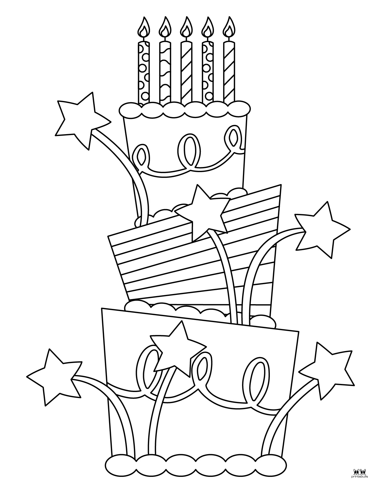 Cake Coloring Pages - 25 FREE Pages | Printabulls