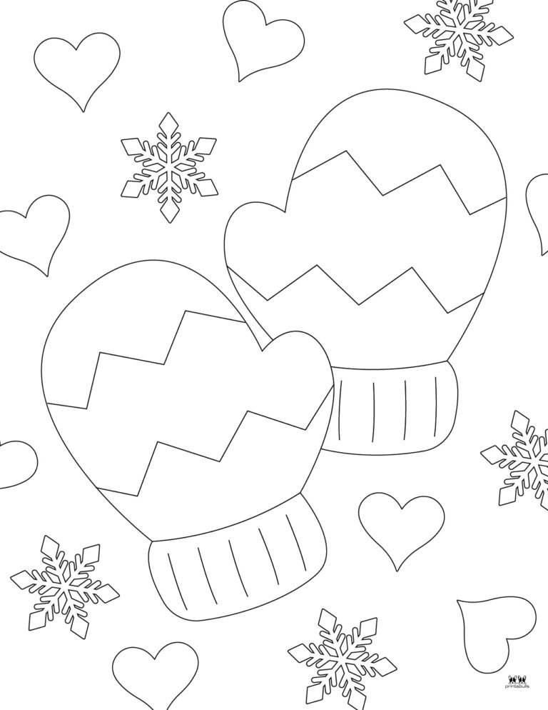 February Coloring Pages - 25 FREE Pages | Printabulls