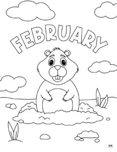 February Coloring Pages - 25 FREE Pages | Printabulls