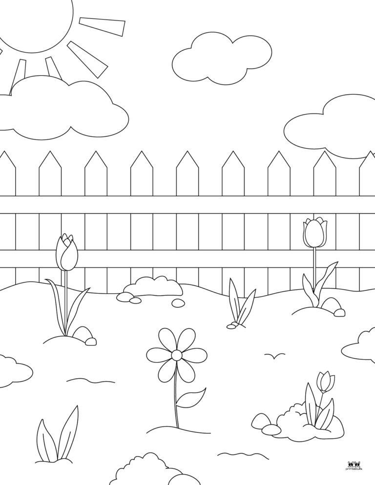 Flower Coloring Pages - 50 FREE Printable Pages | Printabulls